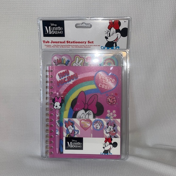 Disney | Office | Minnie Mouse Tabbed Notebook Set | Poshmark